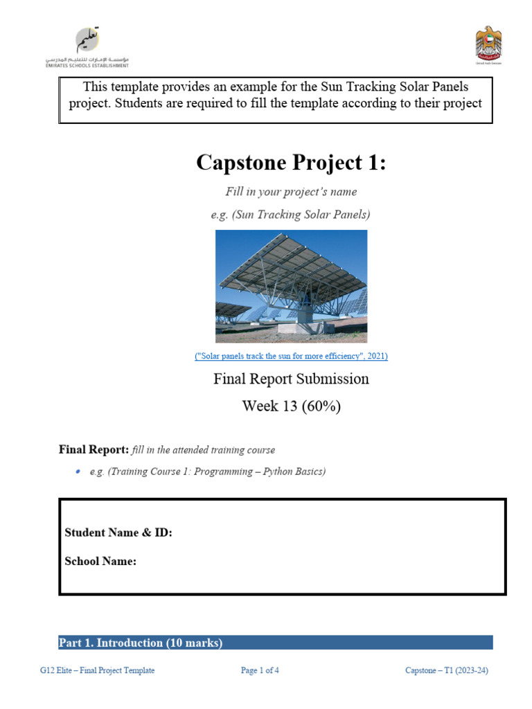 G12 Capstone Final Report Template T1 2023-24 | PDF