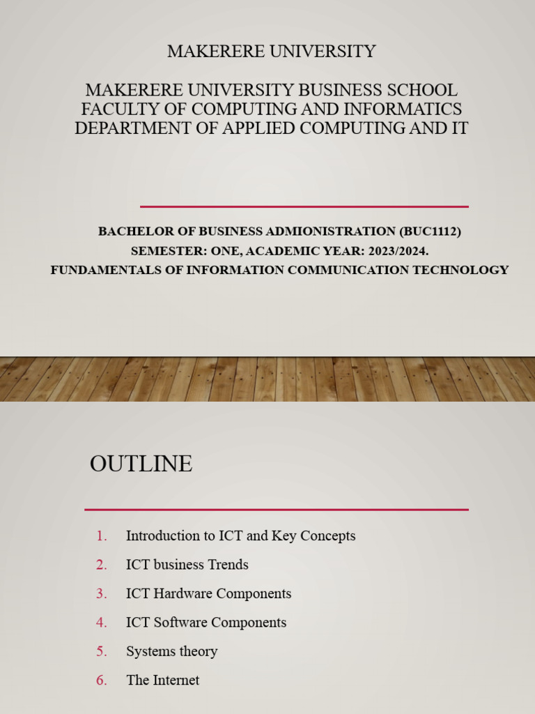 Topic 1-Introduction To ICT | PDF