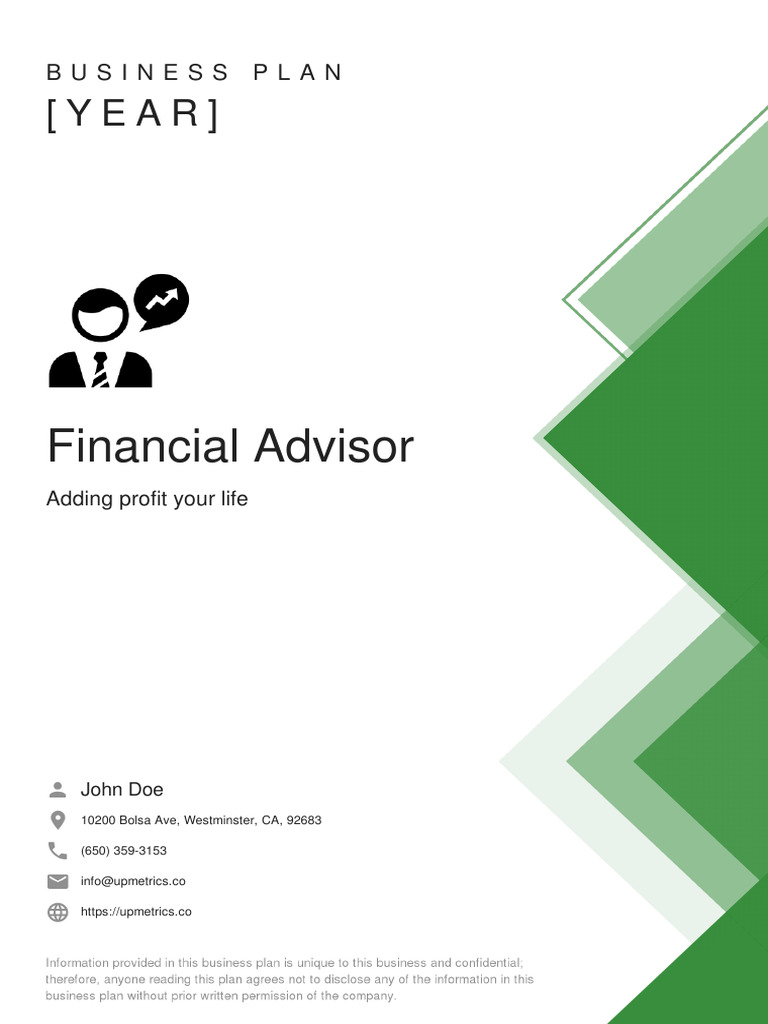 Financial Advisor Business Plan Template | PDF
