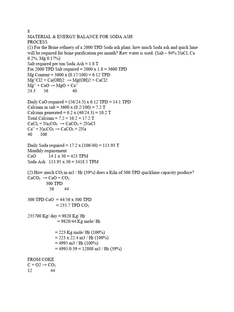 Material Balance | PDF