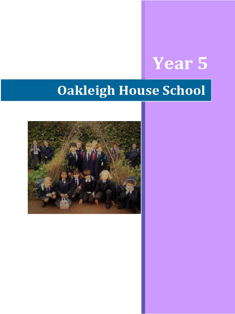 Year 5 Curriculum Overview at Oakleigh | PDF | Career & Growth ...