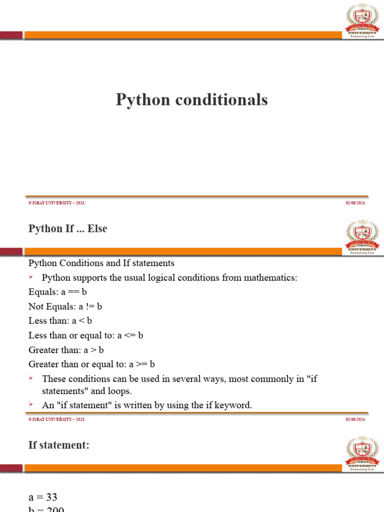 Conditionals | PDF
