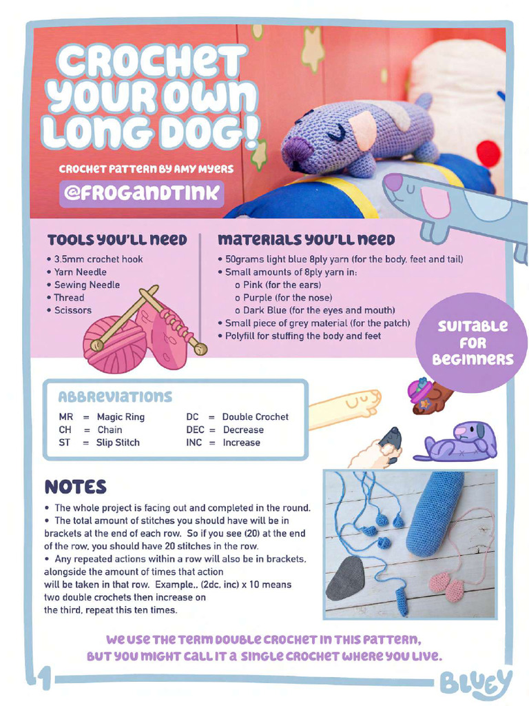 Long Dog Crochet Instructions | PDF