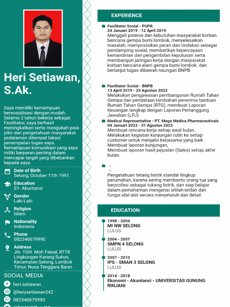 Contoh Dokumen CV | PDF