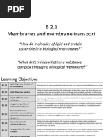 Biology Membranes A-Level OCR Notes | PDF | Cell Membrane | Biotechnology