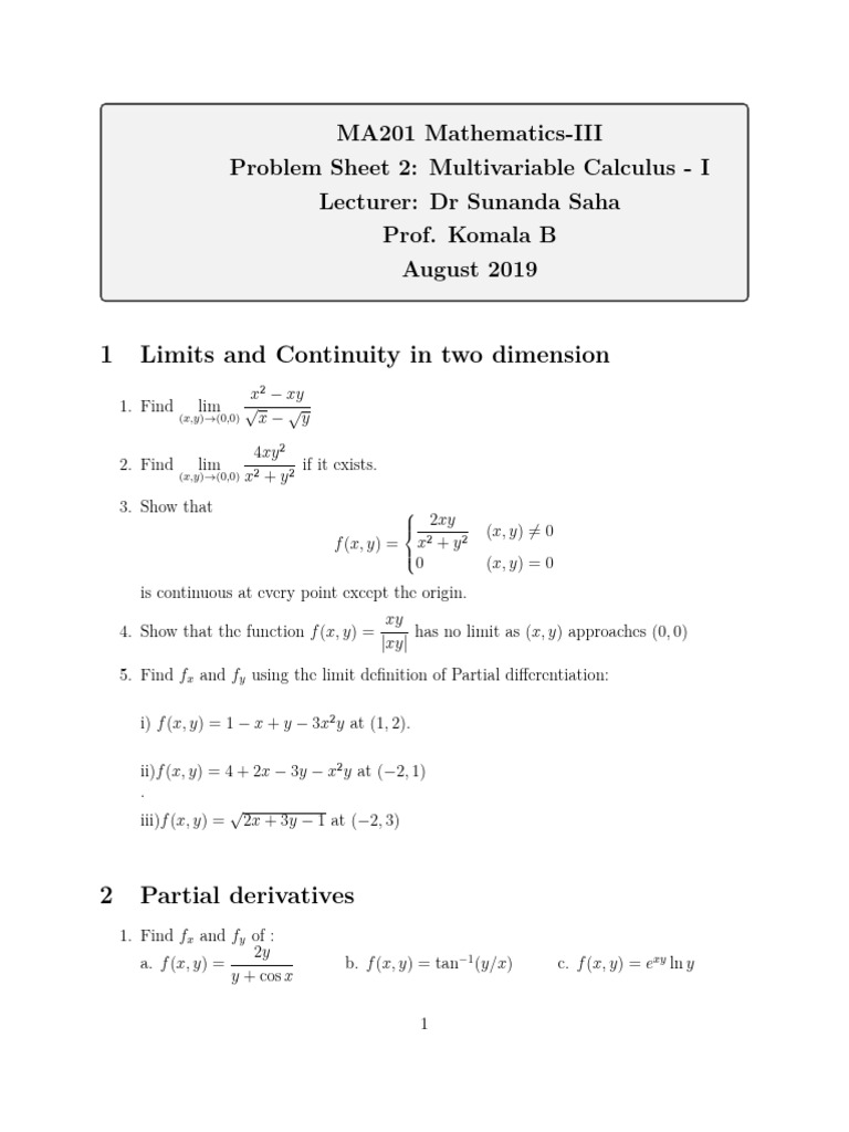 2 Tutorial Sheet Module 2math | PDF