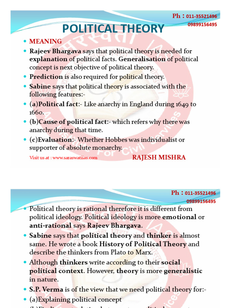 POLITICAL THEORY PDF File | PDF