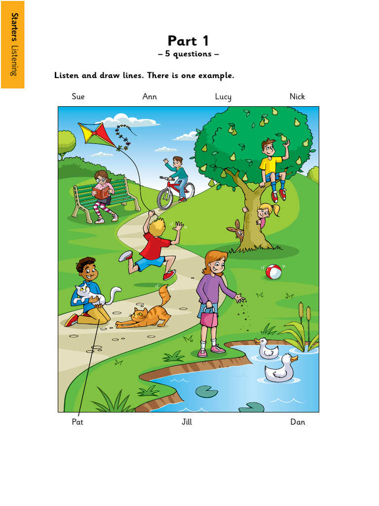 Starters Listening & Writing Practice | PDF