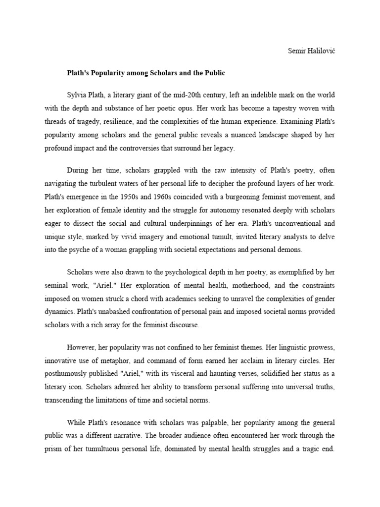 Sylvia Plath - PP | PDF