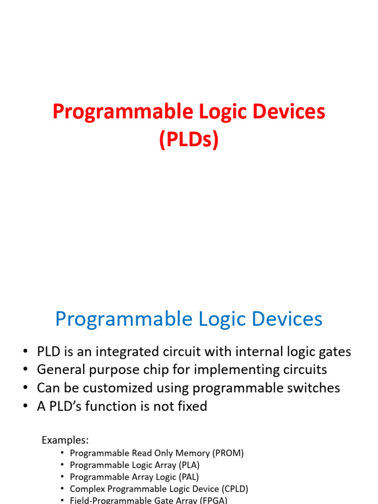 PLDs | PDF