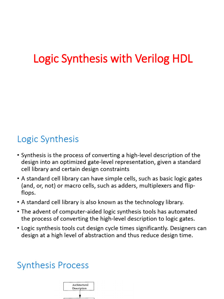 Synthesis HDL | PDF
