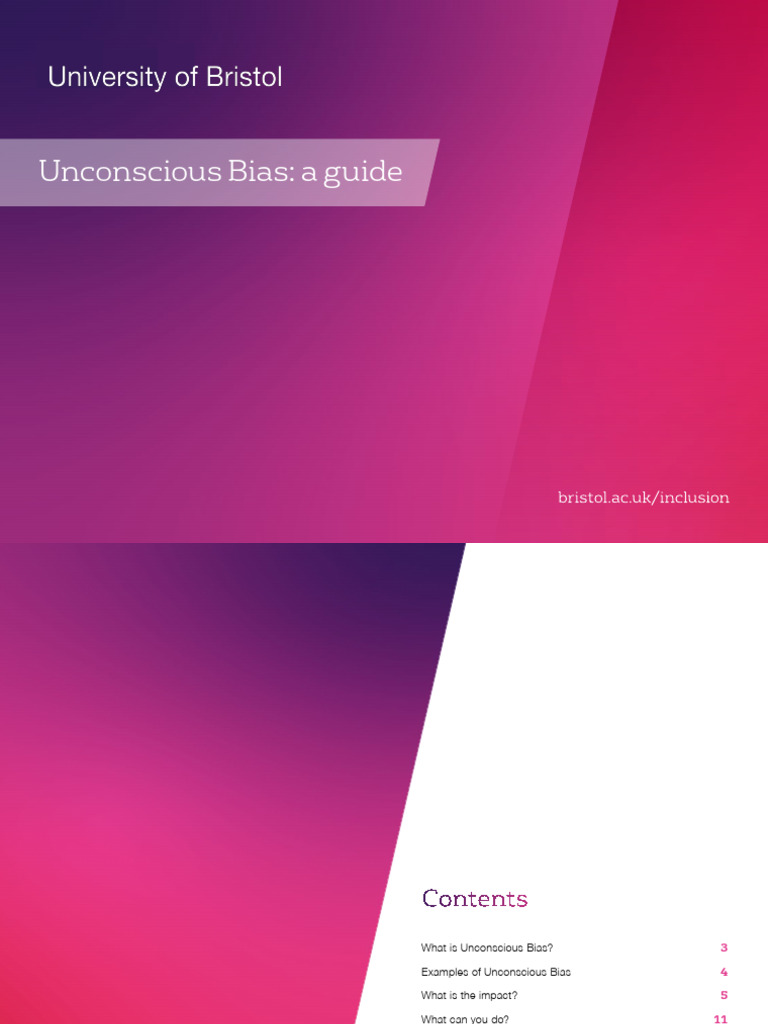 Unconscious Bias Guide | PDF | Career & Growth | Self-Improvement