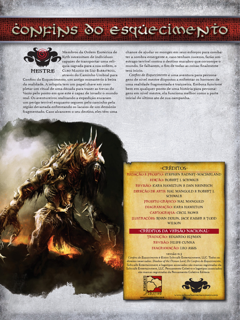 SotDL - Confins Do Esquecimento | PDF