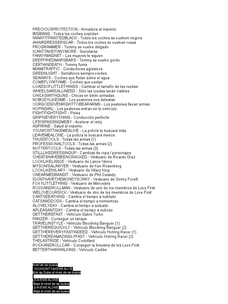 Claves Vice City PC | PDF | Historia