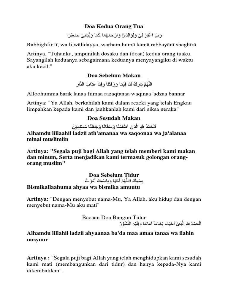 Doa Lomba Taman Spiritual | PDF