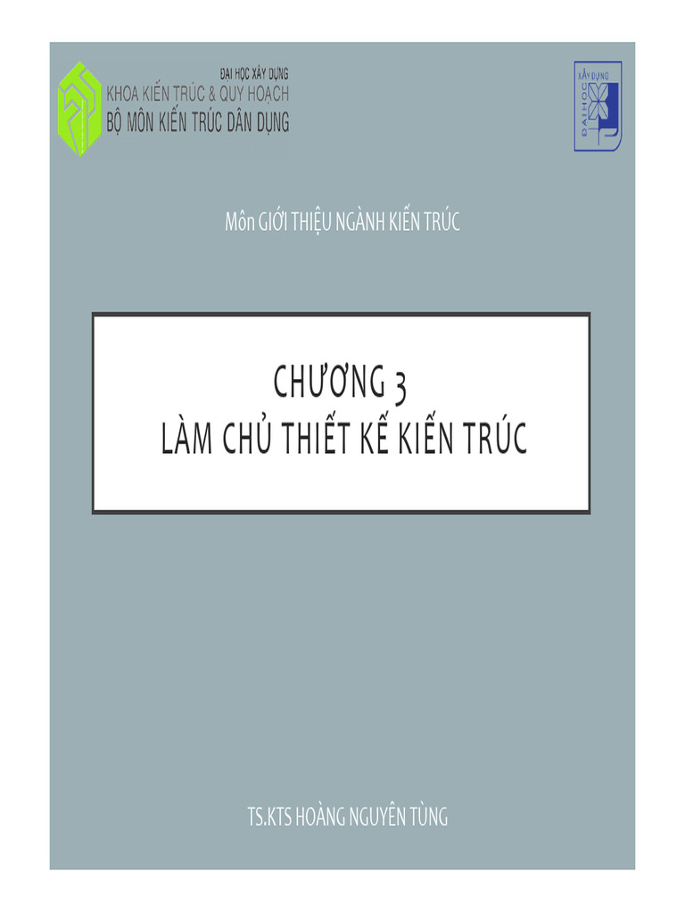 Chuyen de Gioi Thieu Nganh - Chuong 3 - 2021 | PDF