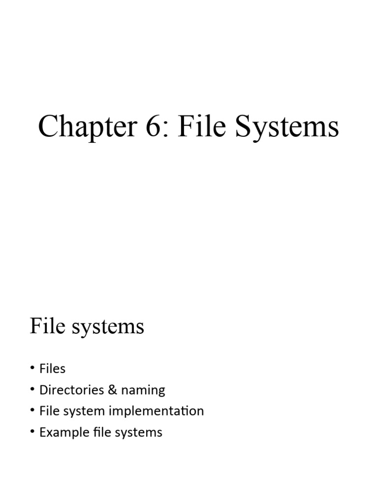 File System Unit 5 | PDF