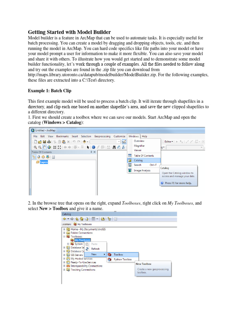 Getting Started With Model Builder 2 | PDF