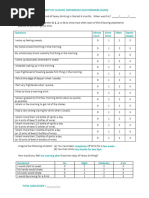 Severity of Alcohol Dependence Assessment | PDF | Alcoholic Beverages ...