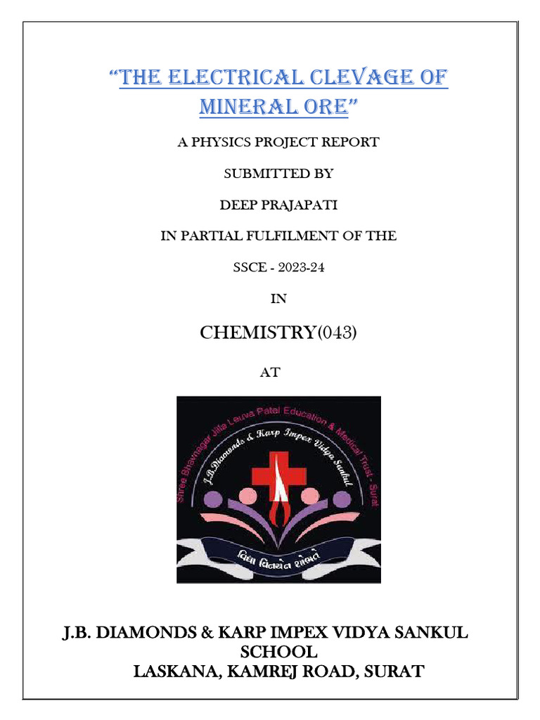 Final Chemistry Project | PDF