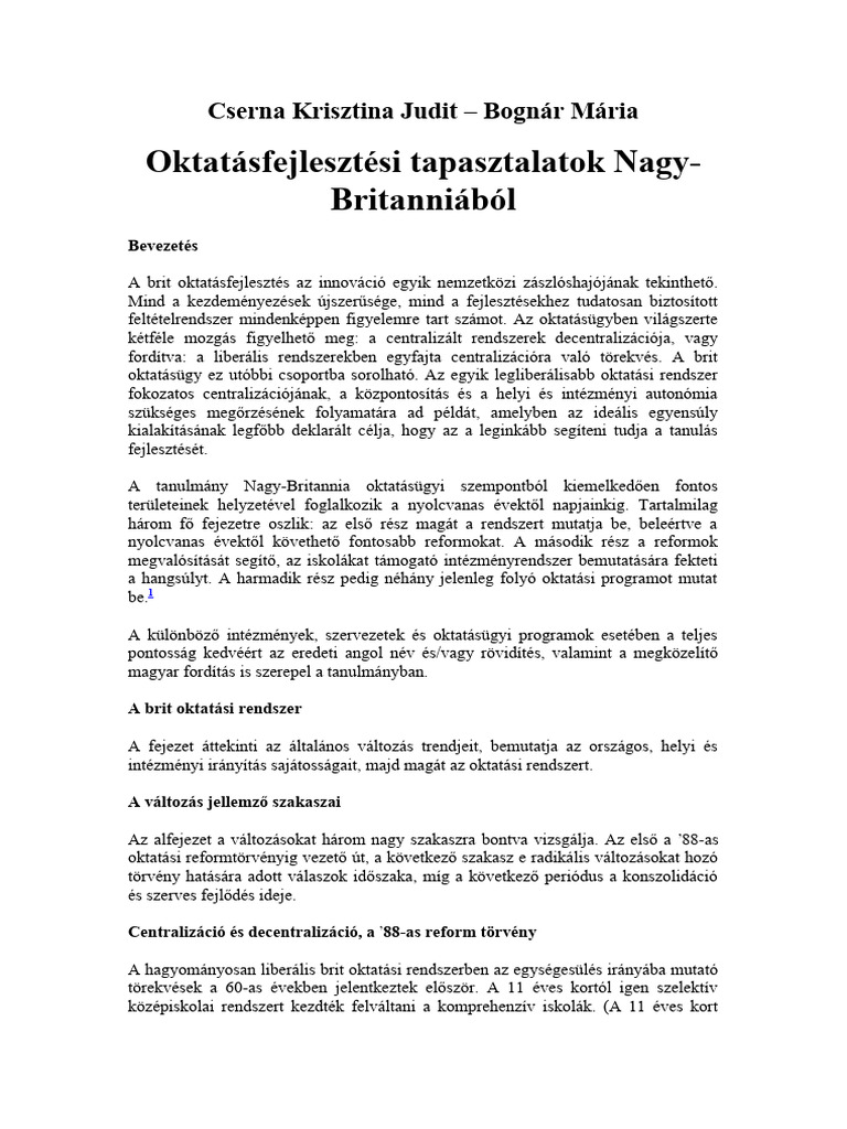 Cserna Krisztina Judit - Bognár Mária Oktatásfejlesztési Tapasztalatok ...