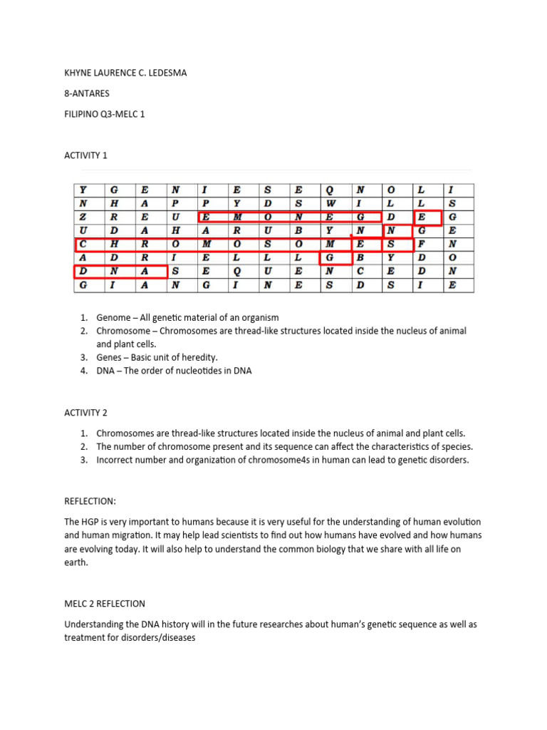Biotech Q3-Melc 1-Ledesma | PDF | Science & Mathematics