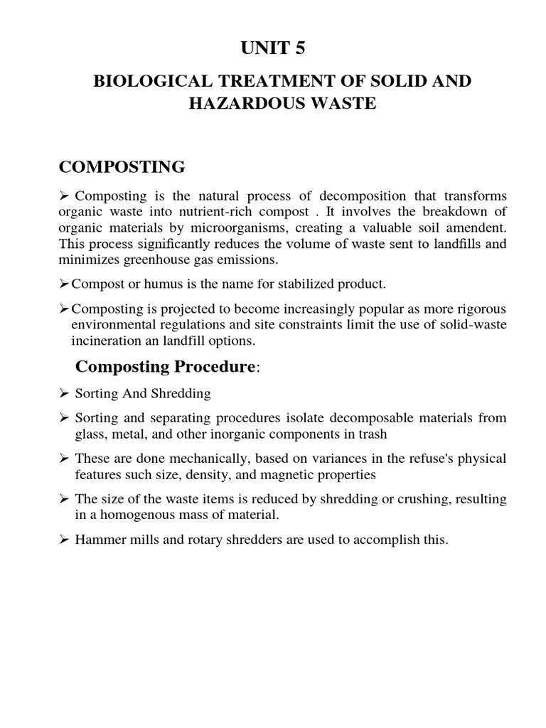 Unit 5-2 | PDF | Biodegradation | Environmental Remediation
