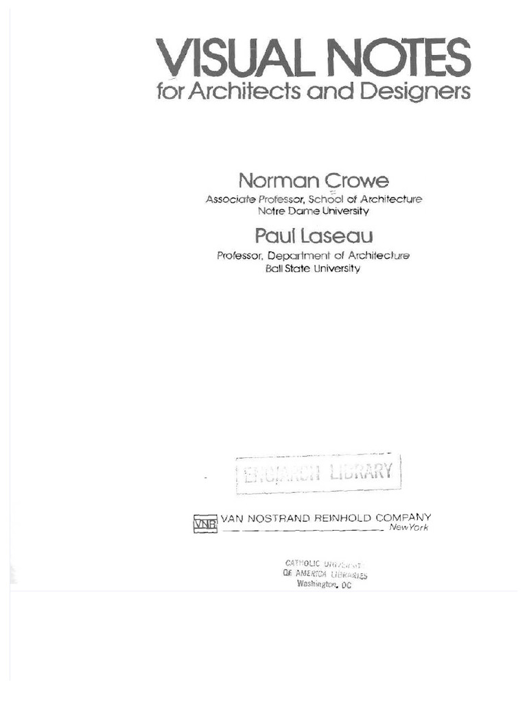 Visual Notes For Architects and Designers - Norman Crowe and Paul ...