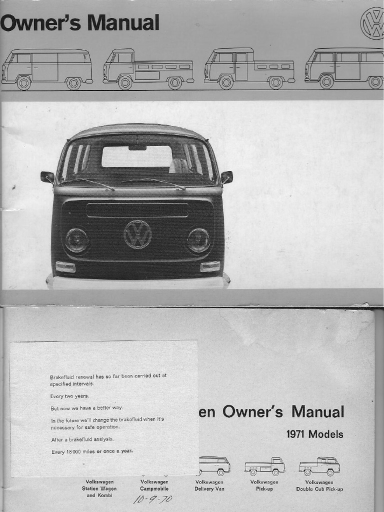 1971 Bus Owners Manual 2 | PDF