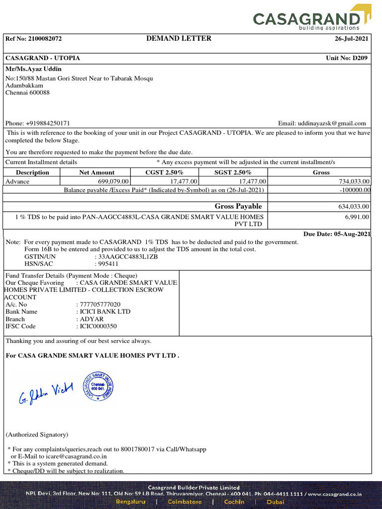 Advance Receipts | PDF | Cheque | Banking