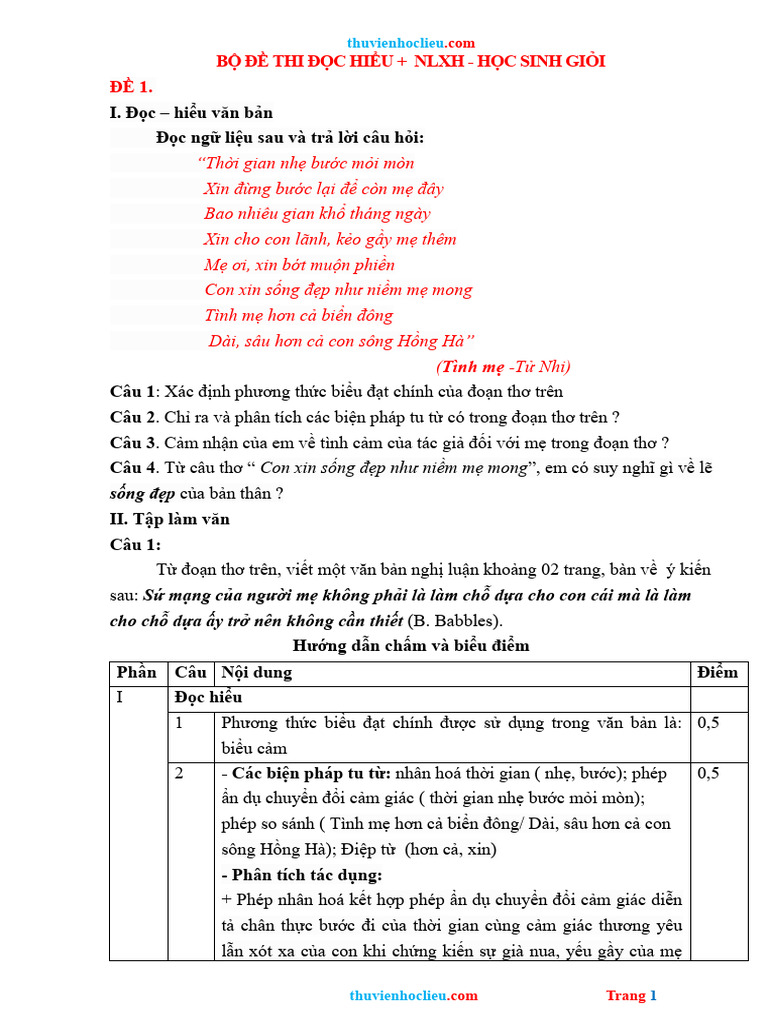 HSG- ĐỌC HIỂU NLXH | PDF