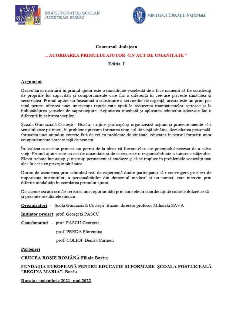 Proiect Educational | PDF