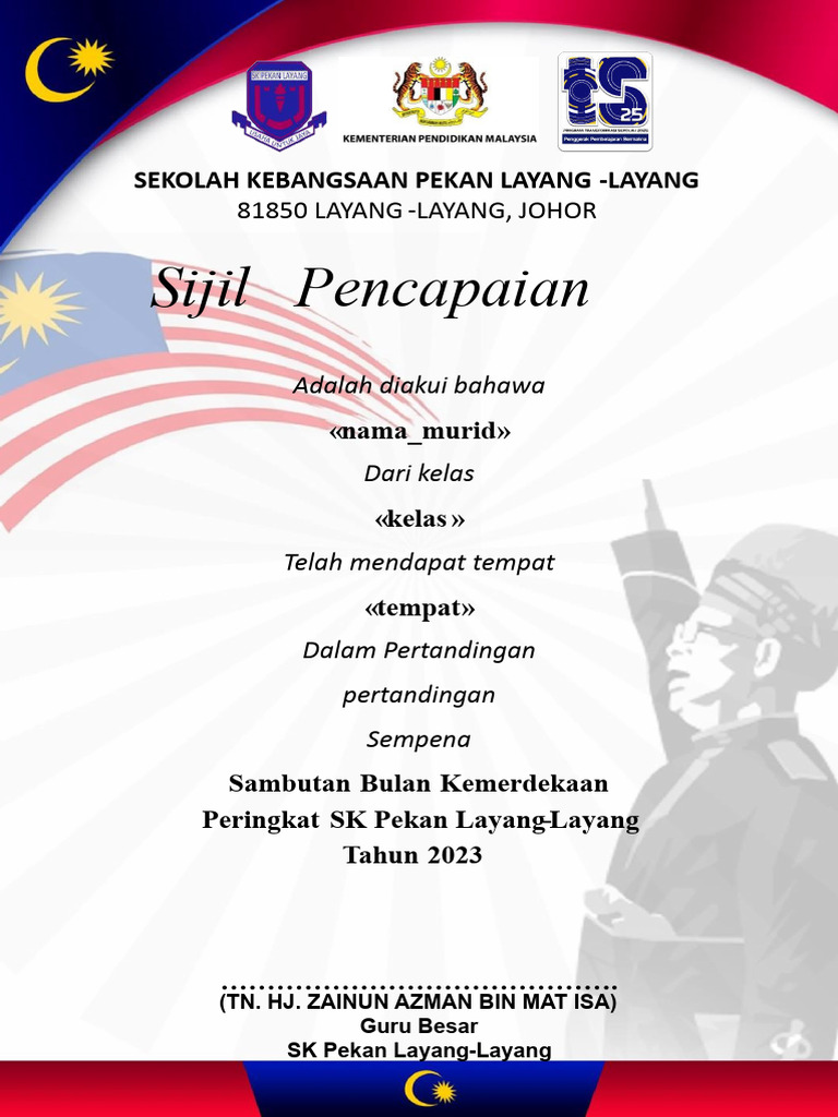 Sijil Kemerdekaan Skpl Pdf