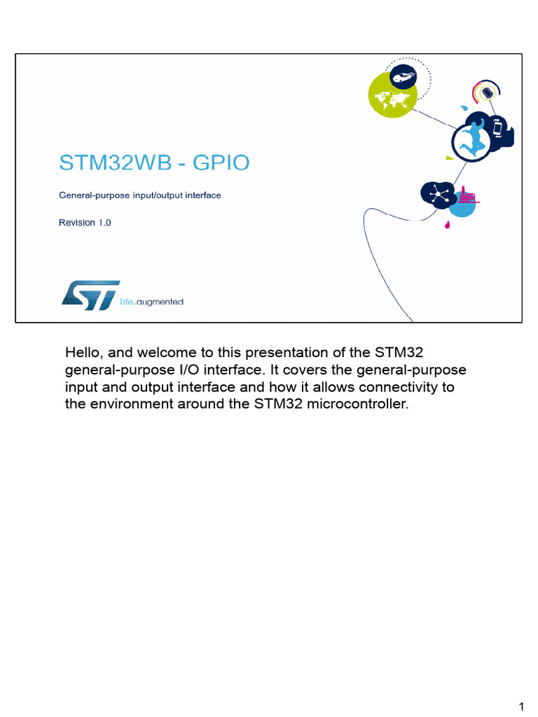 En - STM32WB System General Purpose IO Interface GPIO | PDF