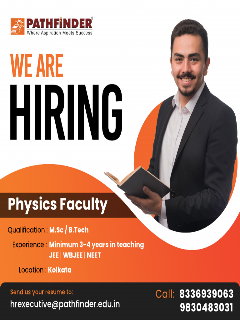 Physics Faculty Job Opening in Kolkata | PDF