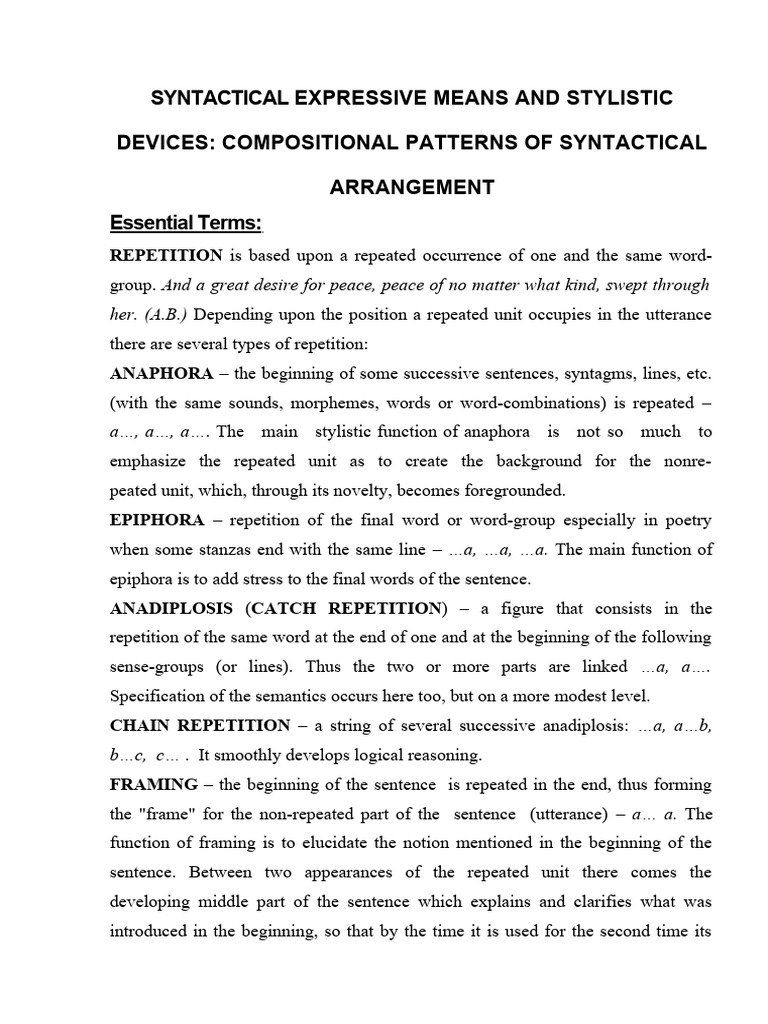 Exercises On Syntactical EMSD | PDF