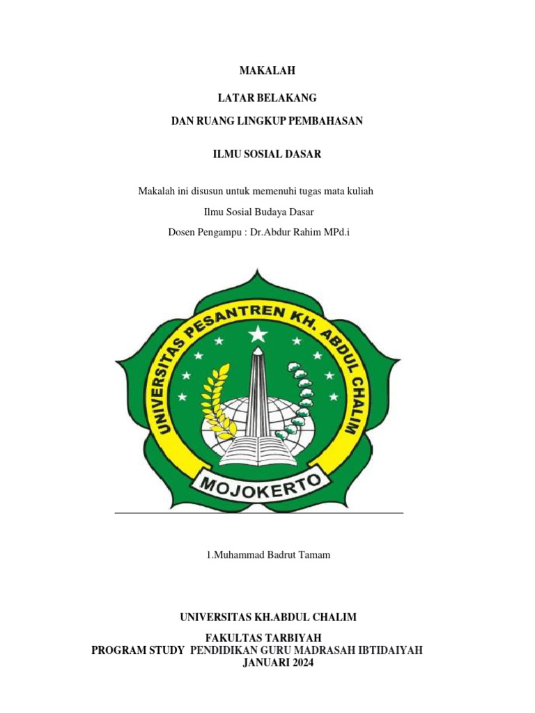 Ruang Lingkup Isbd | PDF | Sejarah