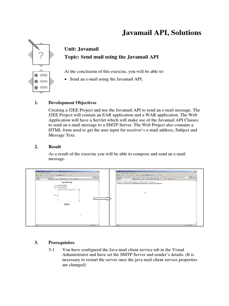 03 Javamail Sendmail SOL | PDF