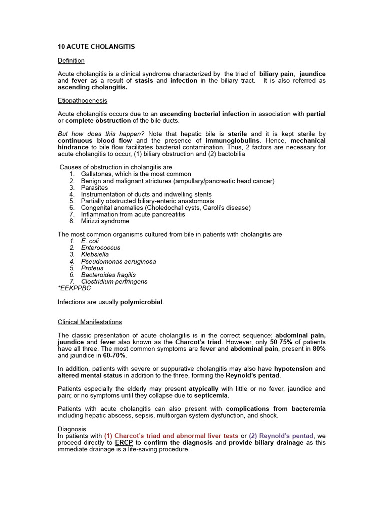 Acute Cholangitis Pdf