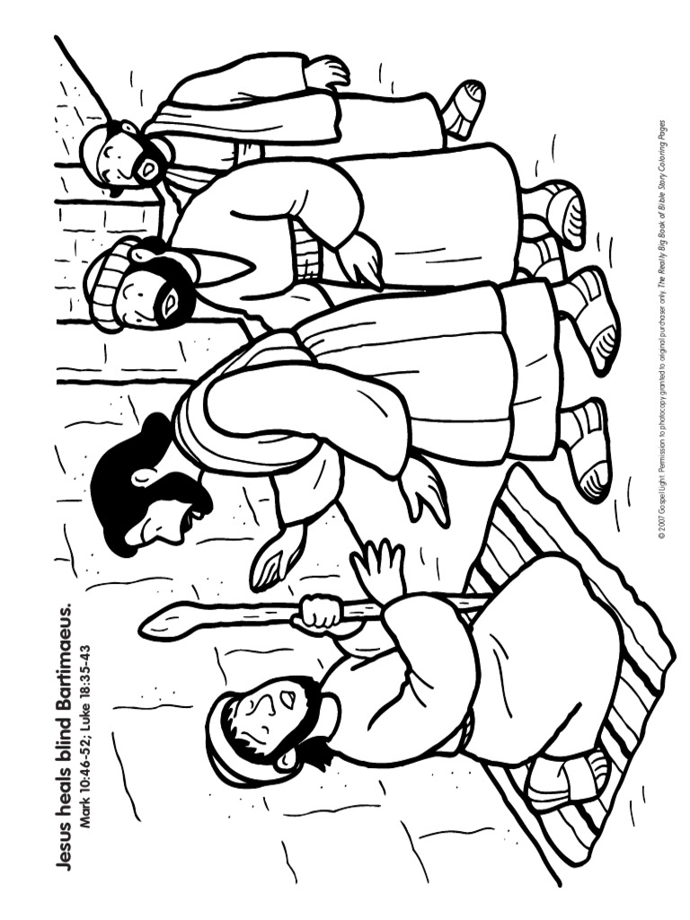 188 Jesus Heals Blind Bartimaeus | PDF