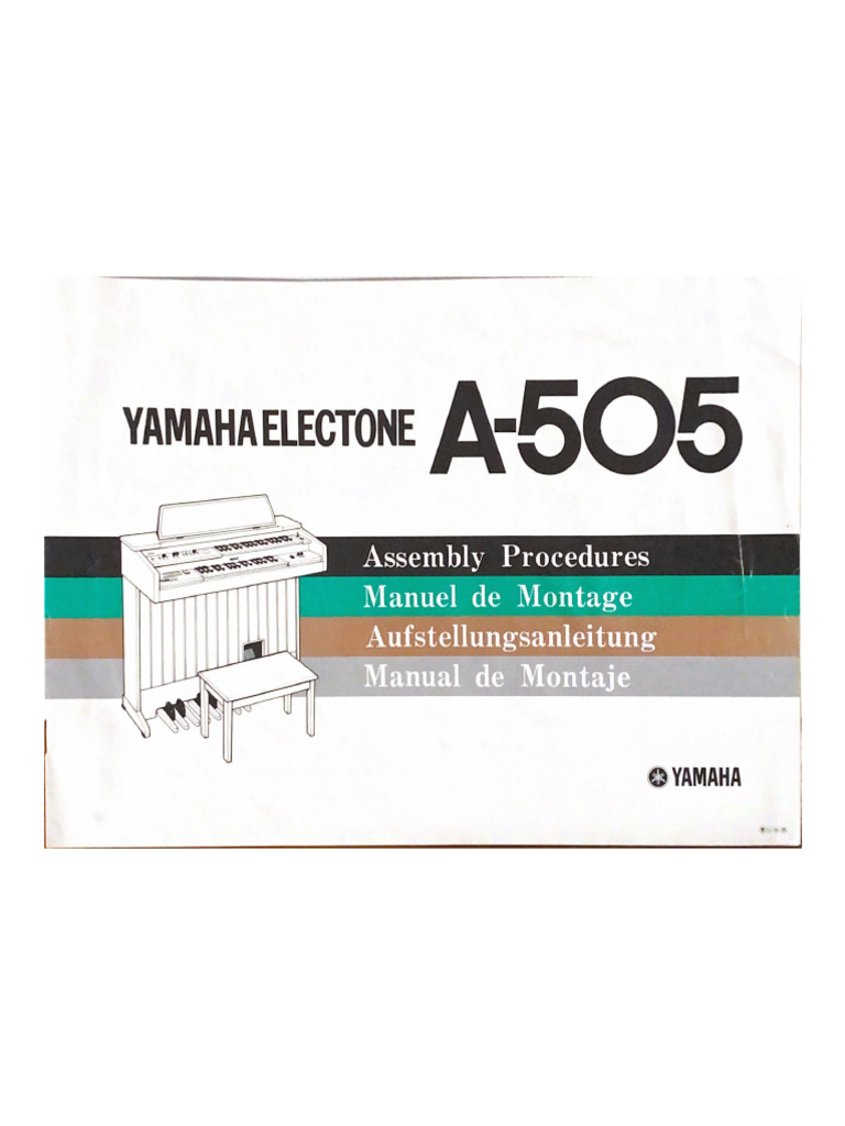 Yamaha Electone A 505 | PDF
