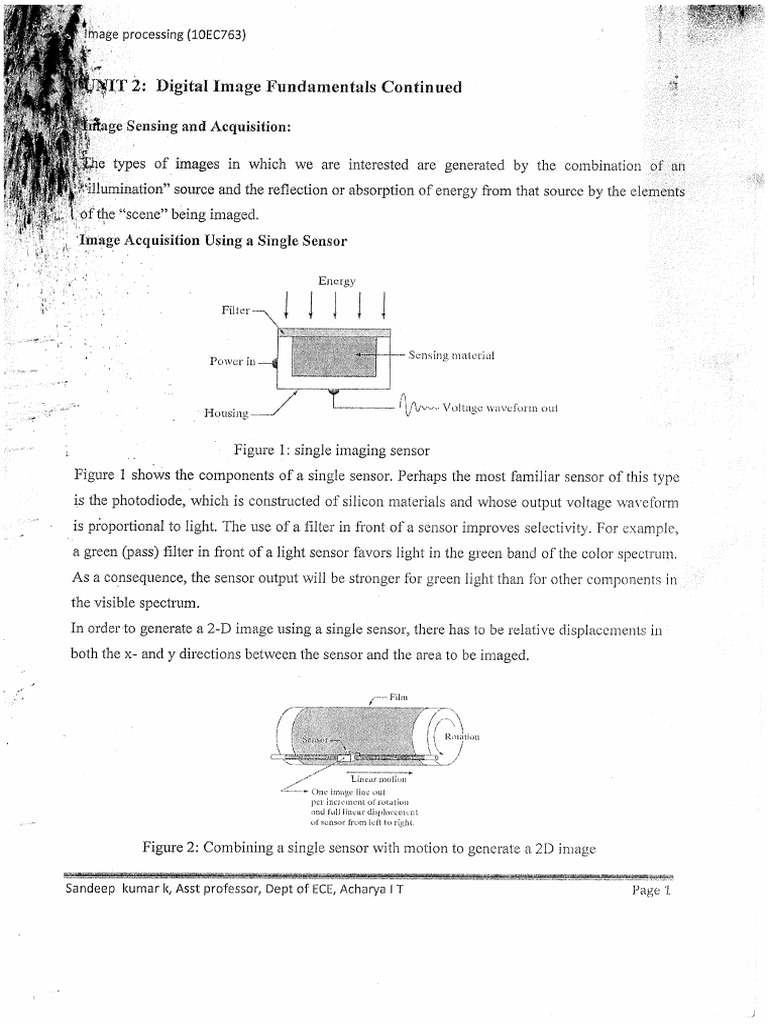 Module1 - Sensing and Aquizition - Lecture Notes | PDF Module1 - Sensing and Aquizition - Lecture Notes | PDF