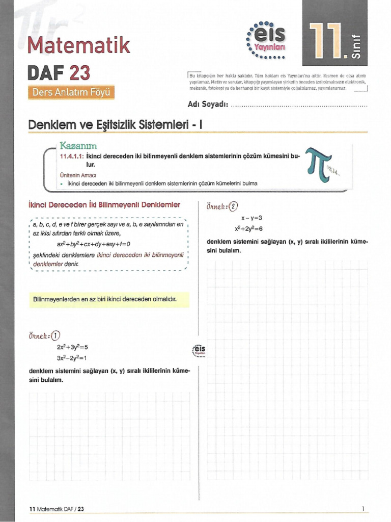 eis 11 matematik 2 | PDF