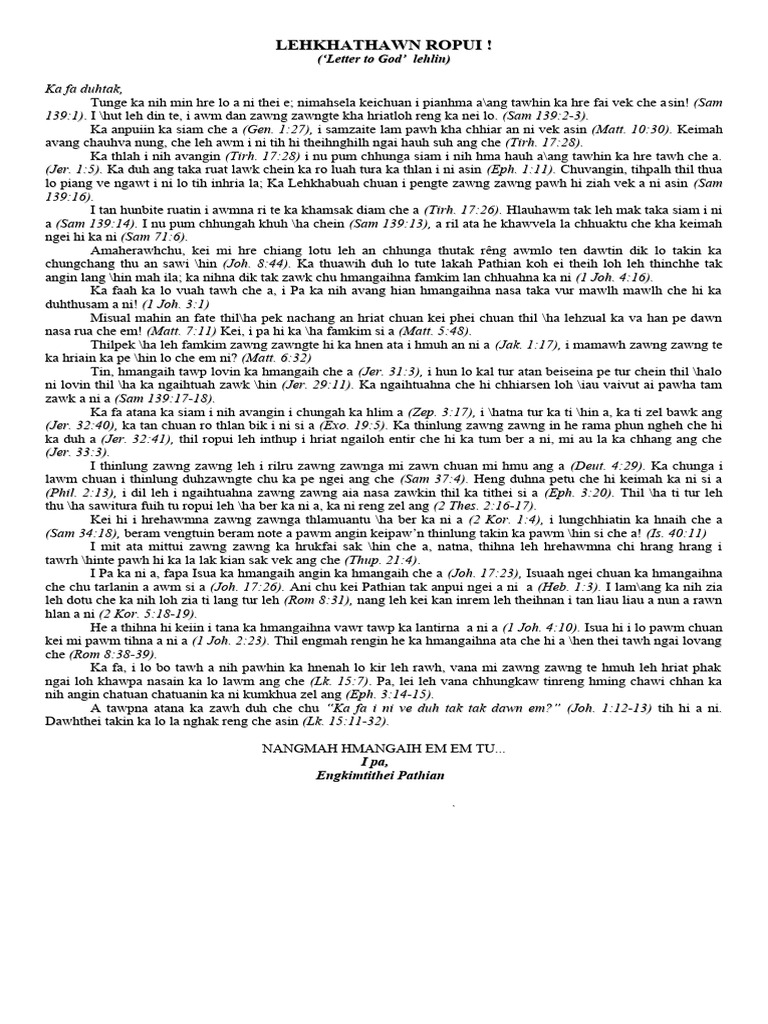 Lehkhathawn Ropui | PDF