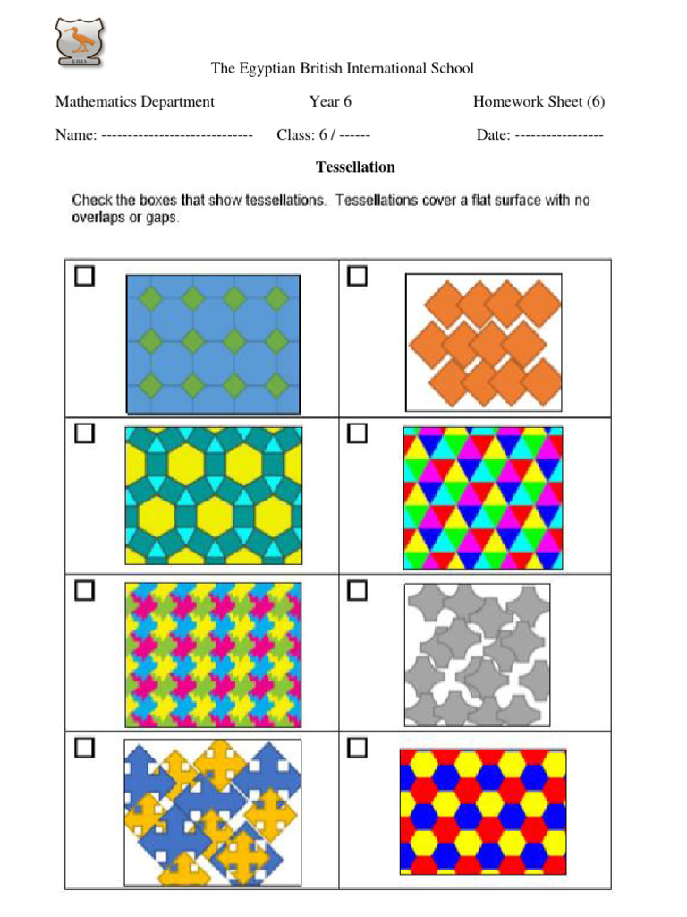 Homework Sheet 6 - Tessellation | PDF