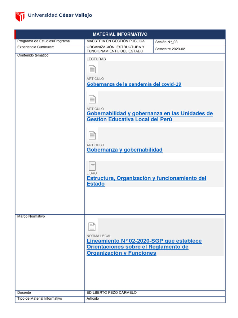 Material Informativo | PDF