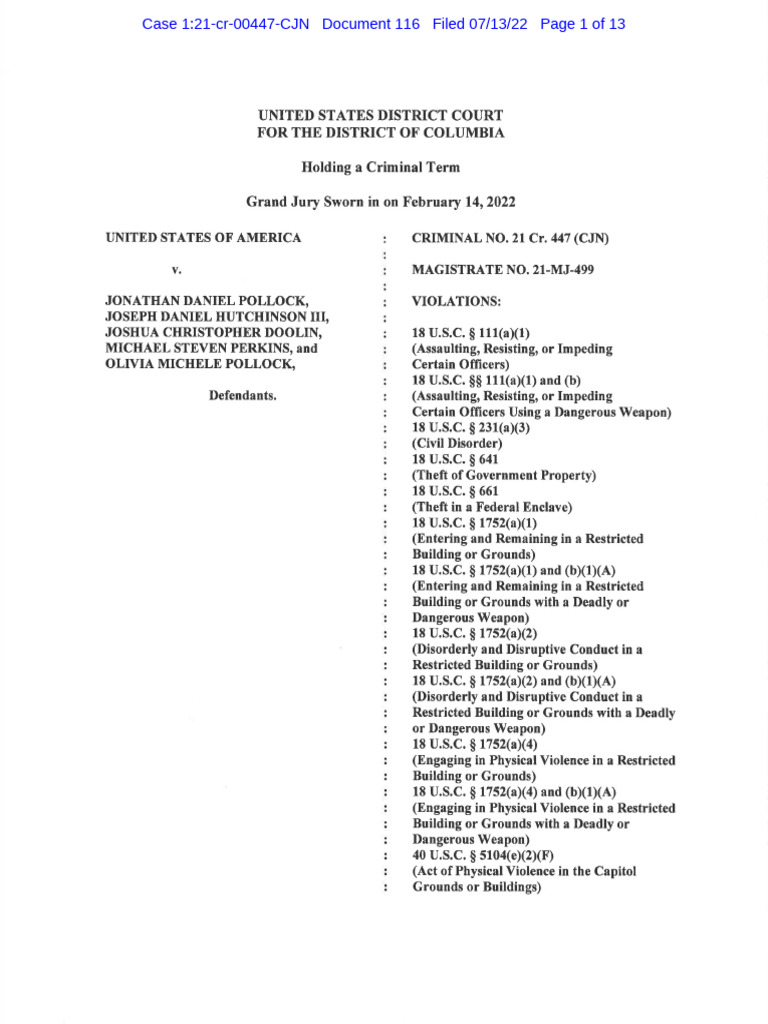 Superceding Indictment | PDF | Law