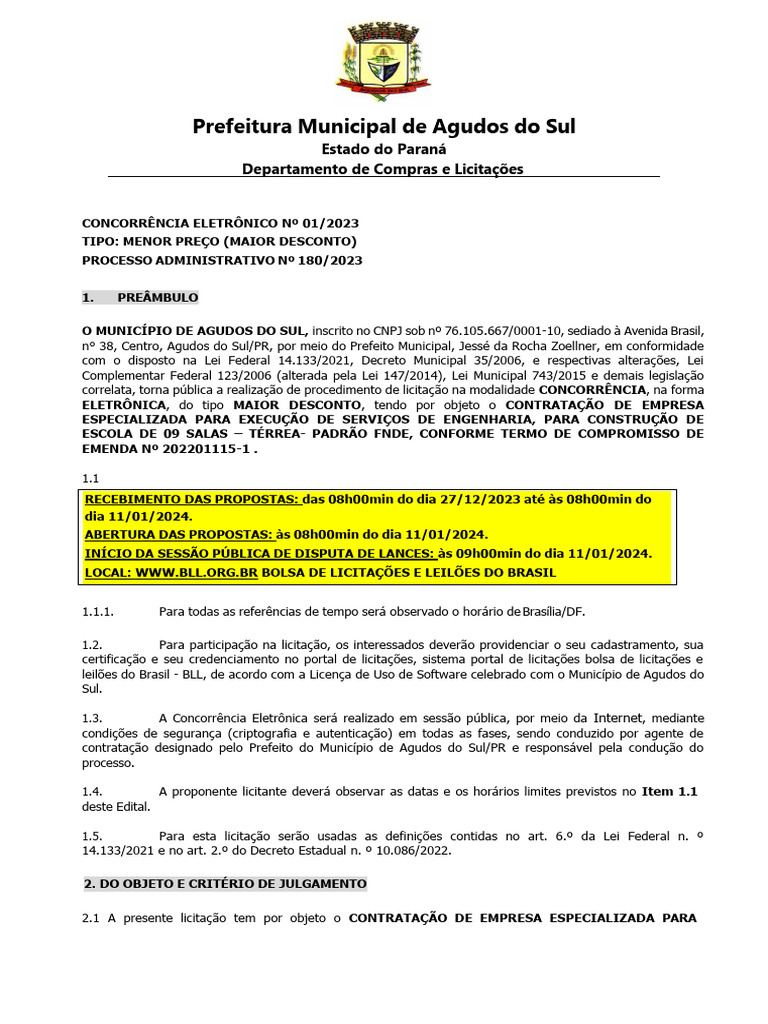 Edital CE01-2023 | PDF