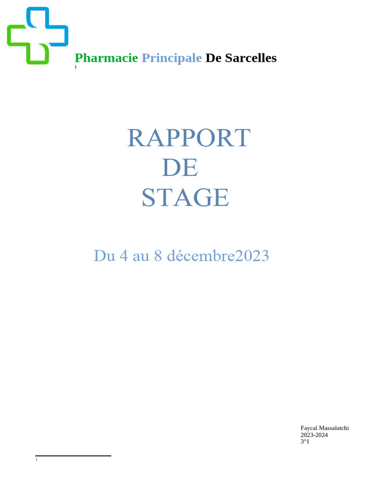 Faycal Stage D Obsrvation Texte Final. | PDF