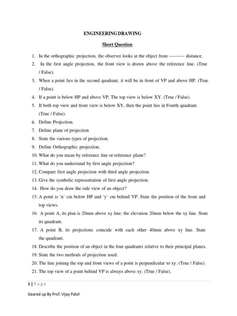 Short Que of EG | PDF